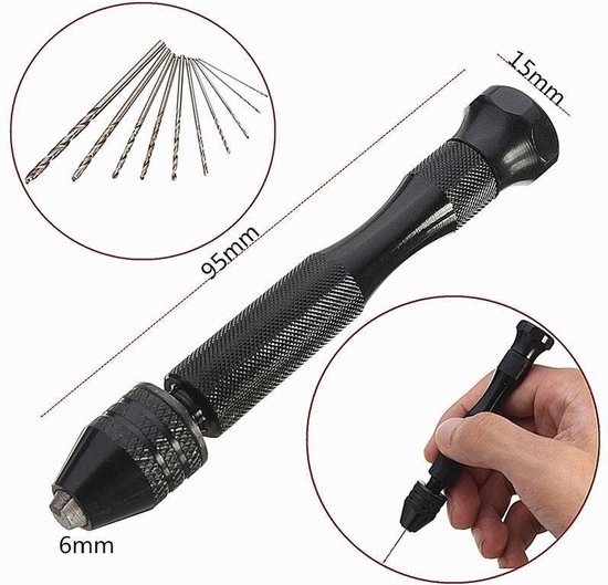 Aluminium Hand Boor Inclusief 10 Boren | bol.com