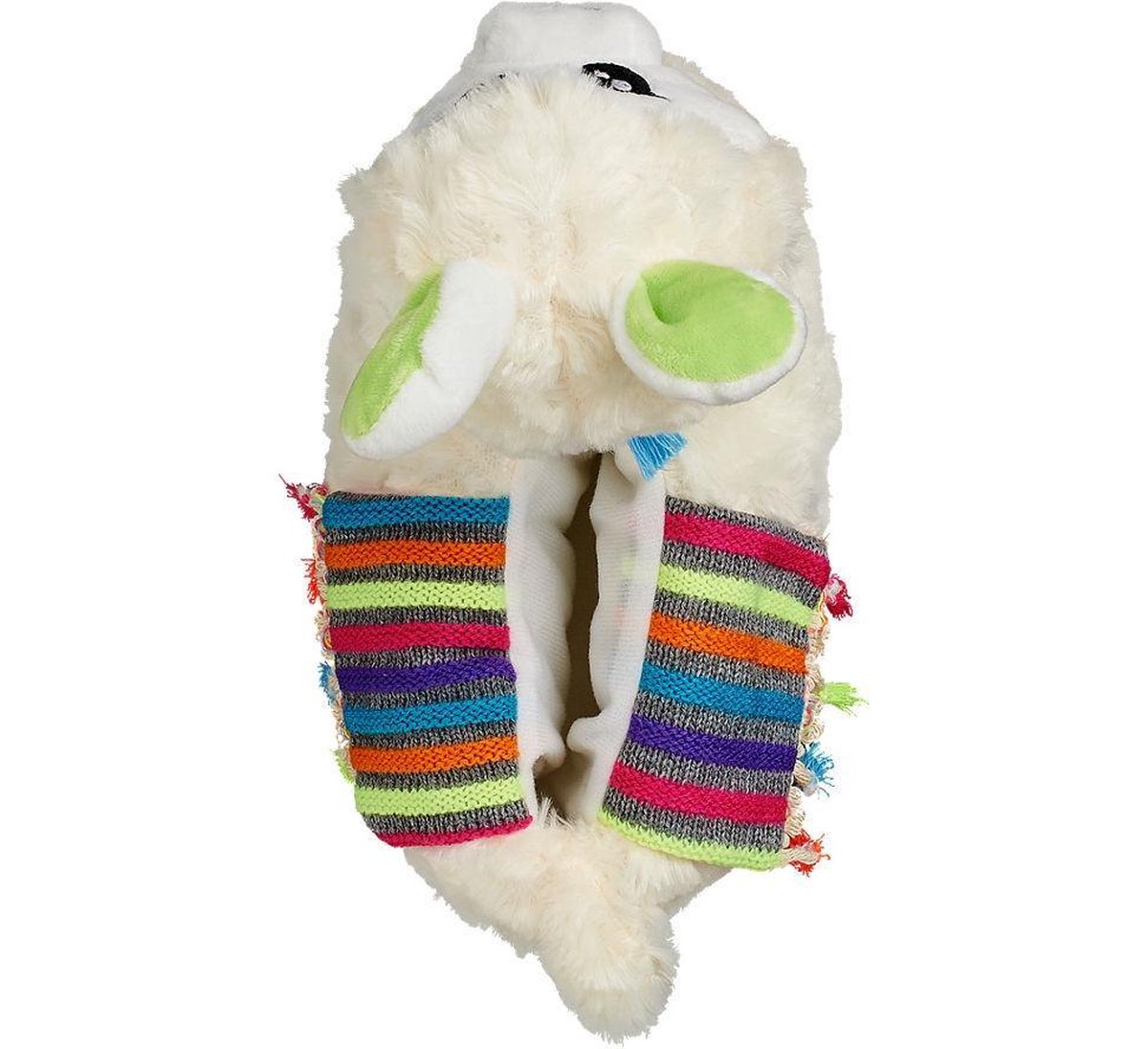 Casa mia Dames Witte alpaca pantoffel - Maat 41 | bol.com