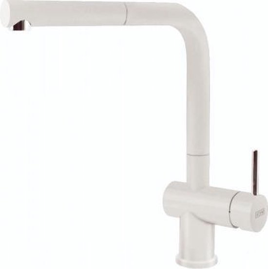 Elleci Stream Plus keukenkraan uittrekbare uitloop - Keratek wit | bol
