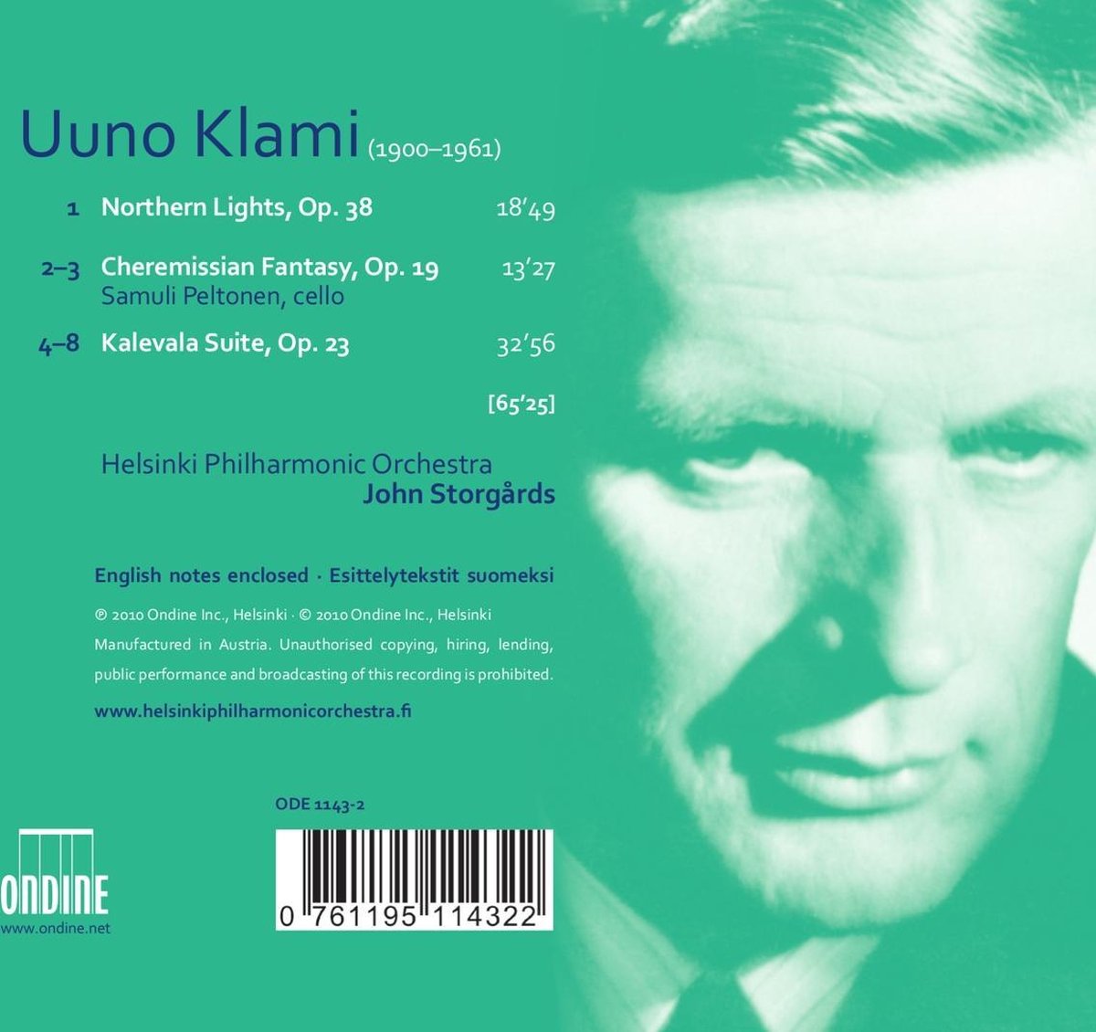 Helsinki Philharmonic Orchestra, John Storgårds - Klami: Northern ...