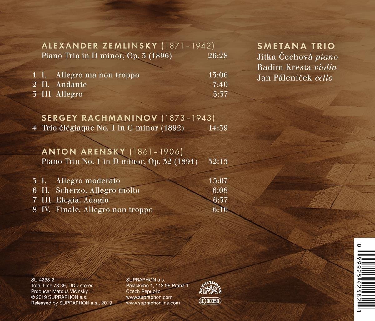 Smetana Trio - Zemlinsky, Rachmaninov, Arensky: Piano Trios (CD ...