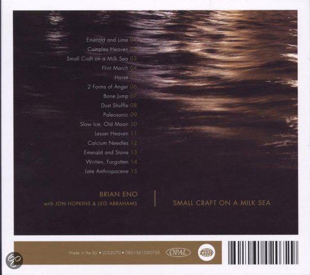 Small Craft On A Milk Sea, Brian Eno with Jon Hopkins & Leo Abrahams ...