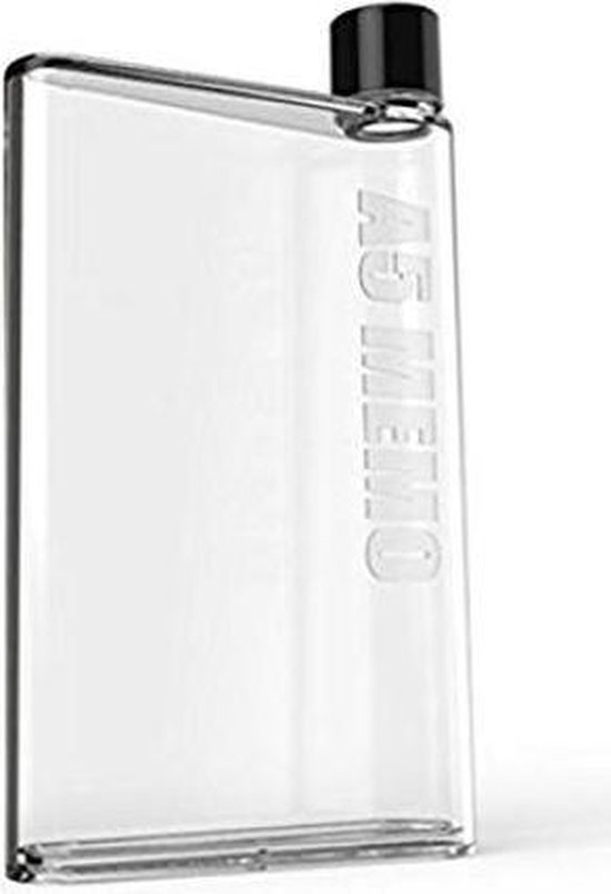 Platte Waterfles - Transparant - 420 ml - Waterdicht - Alle dranken ...