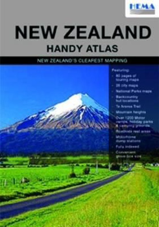 New Zealand Handy Atlas | 9781877302817 | Hema Maps | Boeken | bol