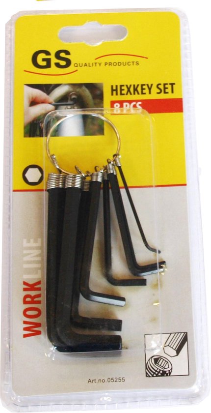 Inbus sleutel - 8-delige set | bol.com