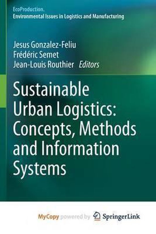 Sustainable Urban Logistics | 9783642317897 | Boeken | bol