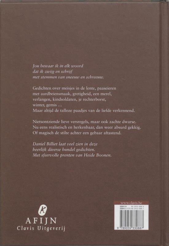 Wat Van De Liefde Niet Gezegd Kan Worden, Daniel Billiet ...