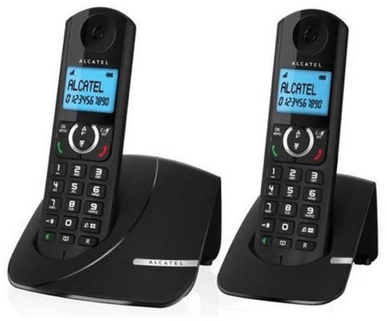 Alcatel F380 DUO BLK - DECT telefoon - Zwart | bol.com