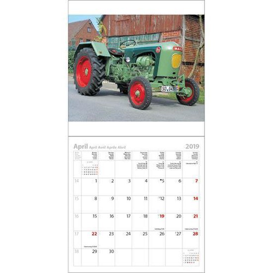 Kalender Tractors (30 x 30) | bol.com