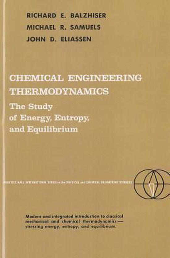 Chemical Engineering Thermodynamics | 9780131286030 | Richard E ...