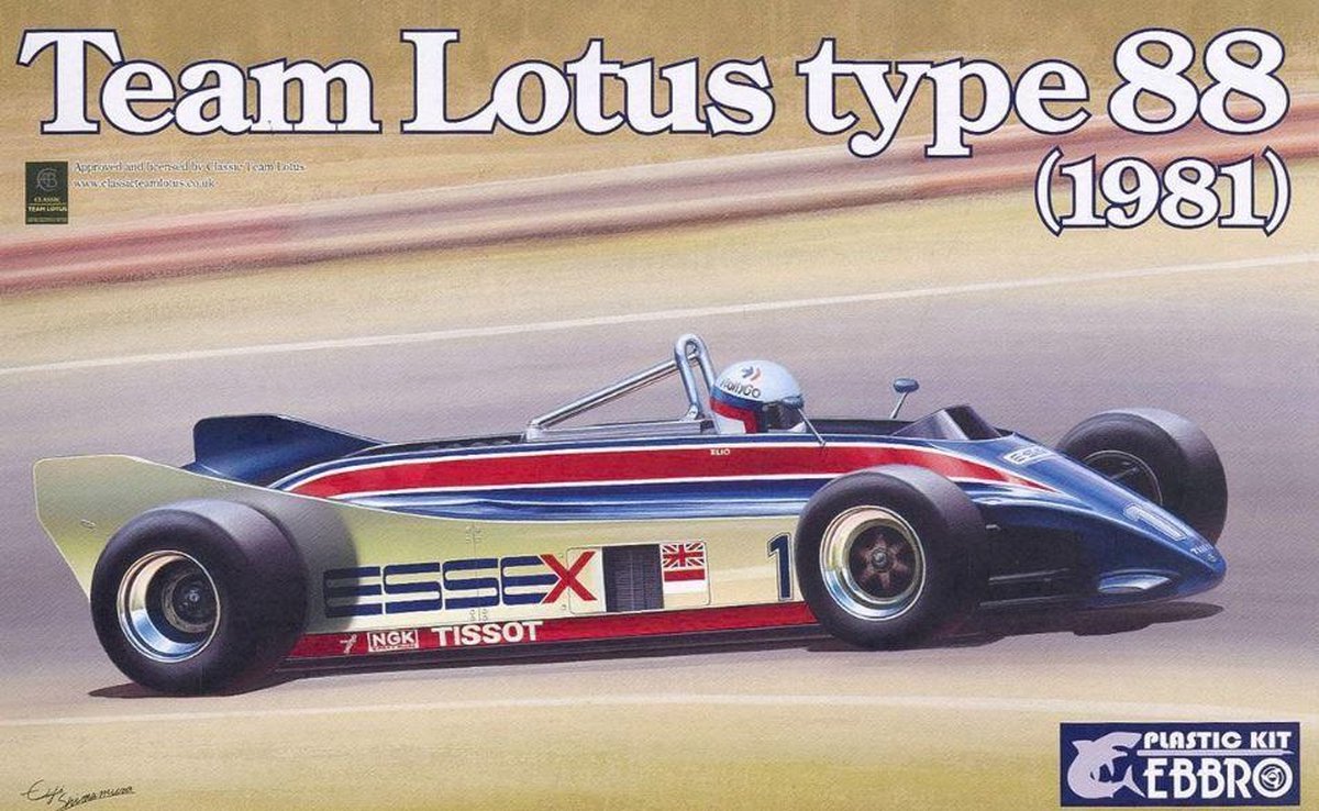 Lotus Type 88 1981 - Ebbro Formule 1 modelbouw pakket 1:20 | bol.com