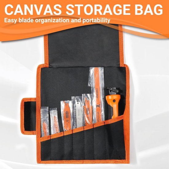 13-delige handzaag set voor hout, metaal en kunststof - compacte mini ...