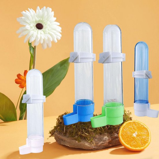 4 Stuks Automatische Vogel Water en Voeder Flessen voor Kooi - Perfect ...