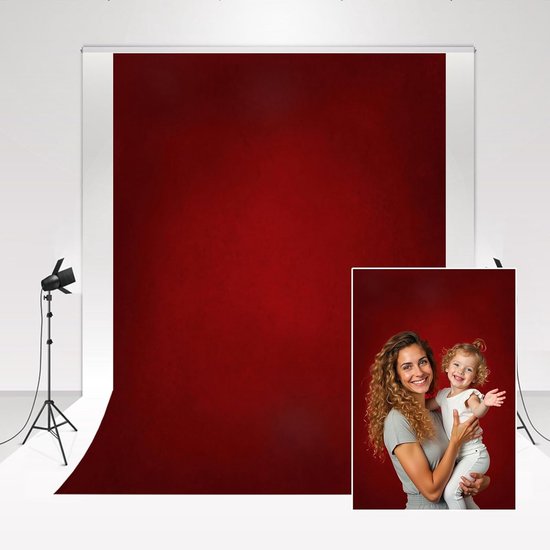 Fotografie Achtergrond Zwart Rood Gradient 1.5x2.2m - Vintage Textuur ...