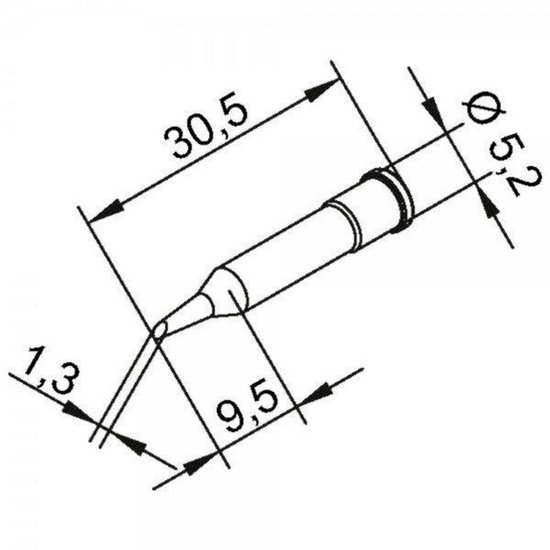 Ersa 0102WDLF35 Soldeerpunt Grootte soldeerpunt 3.50 mm Inhoud: 1 stuk ...