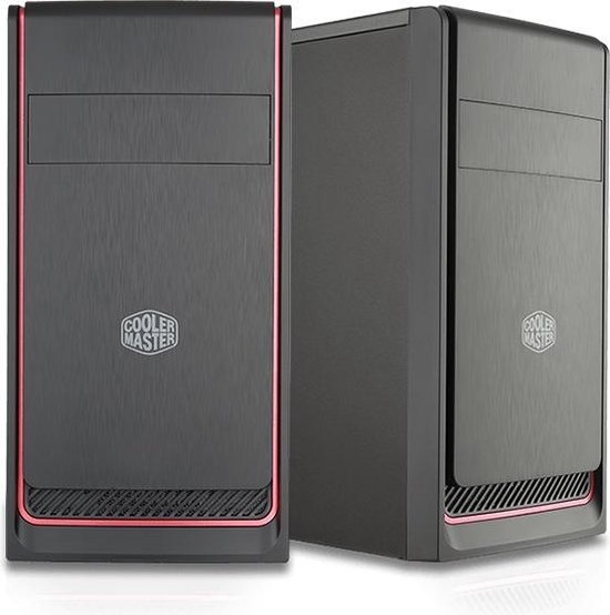 Cooler Master MasterBox E300L Mini Tower Zwart, Rood | bol