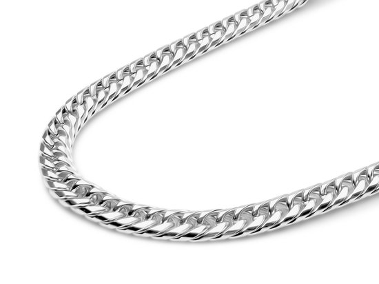 Stalen Heren Ketting Zilver Kleurig - 6mm / 60cm - Staal - Stalen ...