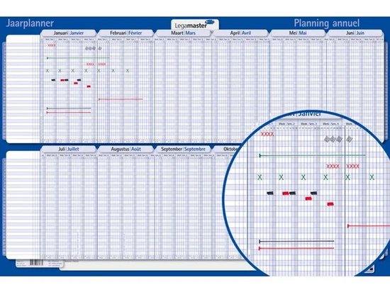 Projectplanner 2026 lm 90x60cm hor gelamineerd | bol