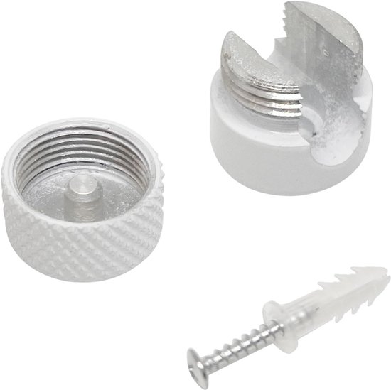 Aluminium Kabelbeugels Wit voor Plafond en Muurbevestiging - Inclusief ...