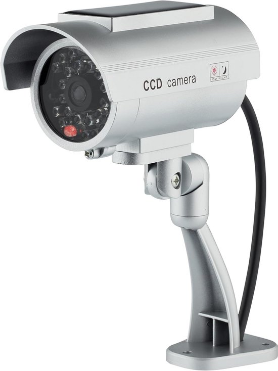 Realistische Dummy Beveiligingscamera op Zonne-energie met Knipperend ...