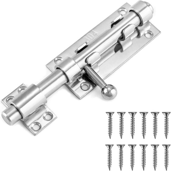 Verdikte Deurgrendel RVS 304 - 14mm Grendelslot met Hangslotgat voor ...