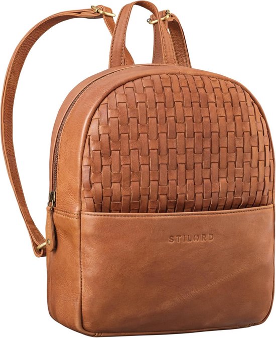 Dames Rugtas Klein Leer Vintage Schoudertas City Backpack Voor Uitgaan ...