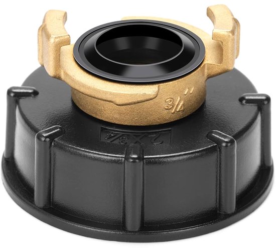 3/4 Inch IBC Tank Connector Messing Adapter Cap S60 x 6 met MS ...
