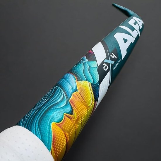 ALFA AX4 Hockey Stick Kleur: Groen Spark Maat: 36.5” Materiaal: 40% ...