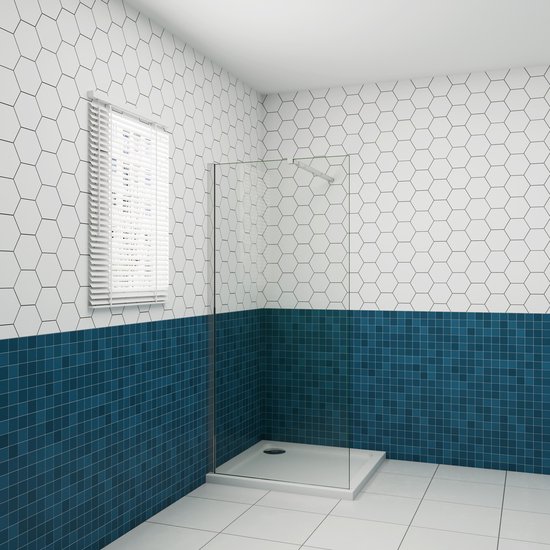 Aica Paroi de douche moderne 71x195 cm - Verre trempé sûr 6 mm NANO ...