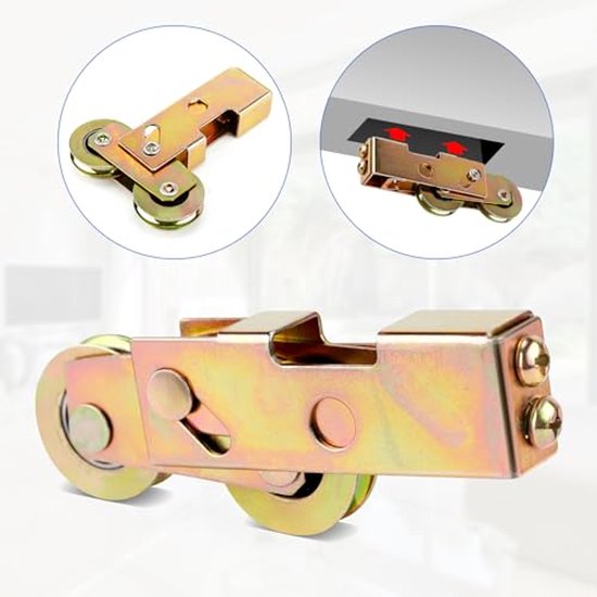 2pcs 3.2cm Sliding Door Rolls,Sliding Door Tandem Roll Assembly Glass ...