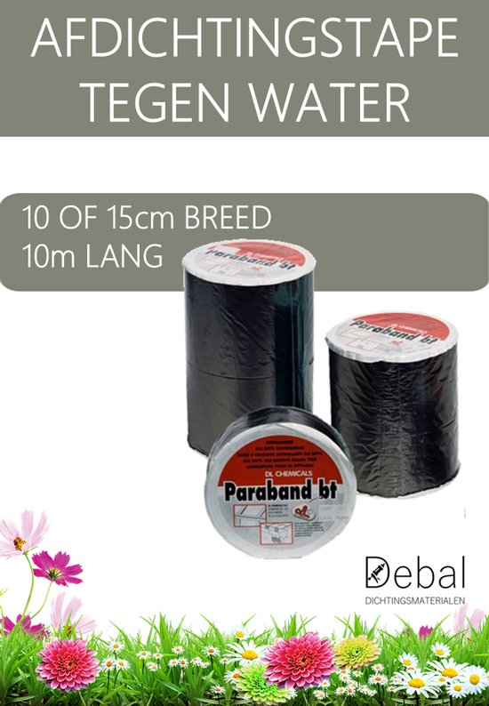 Paraband 20cm x 10m professionele waterdichte butyl aquaband ...