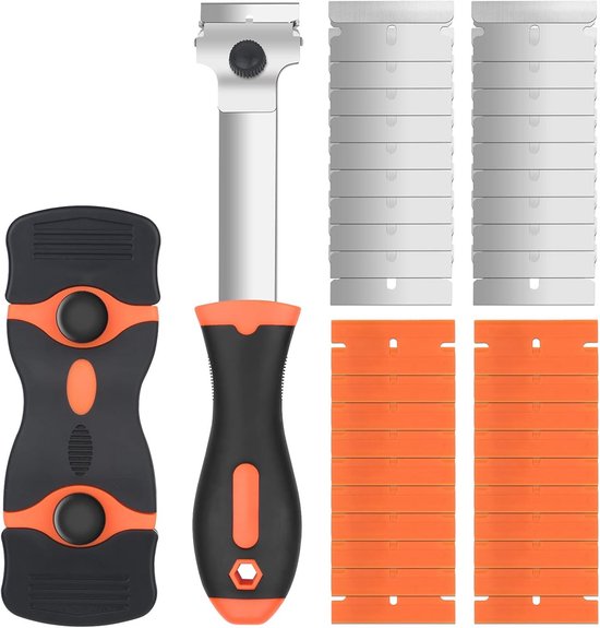 Multifunctionele Glaskrabber met 40 Reservemesjes voor Efficiënte ...