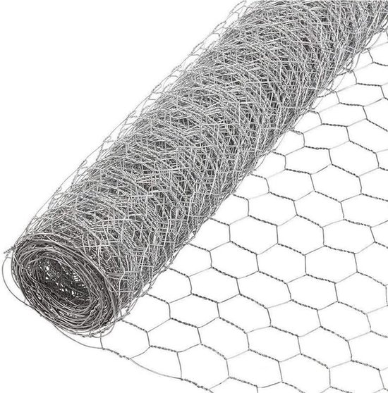Kippengaas van verzinkt staal – zeshoekig gaas 13 mm – hekwerk voor ...