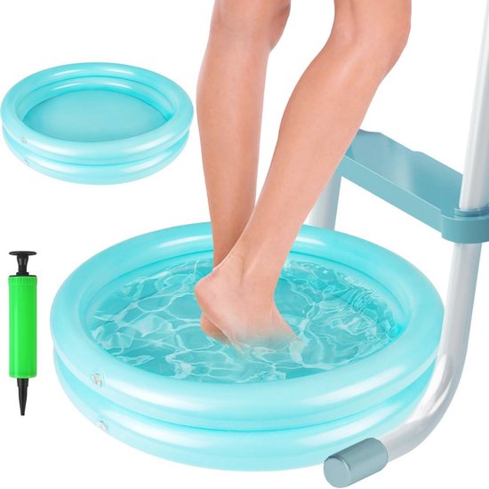 Opblaasbaar voetenbad voor zwembad en spa - Ruim en comfortabel PVC ...