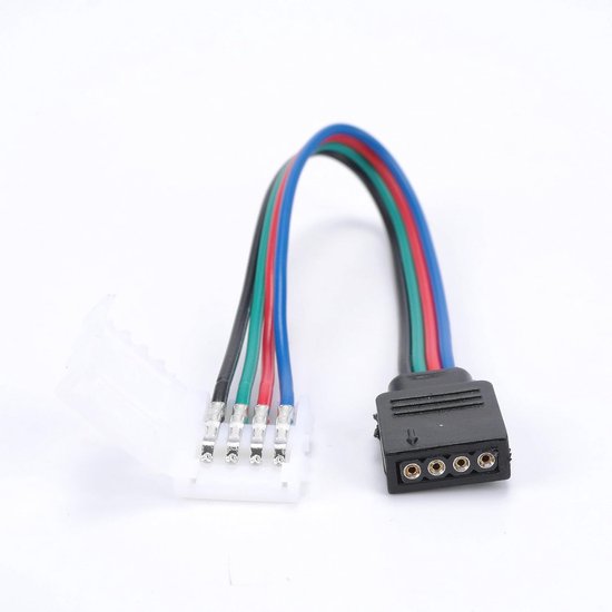 RGB 10 x 5050 3528 LED Strip Connector Kabels 4 Pin Voor TV Backlights ...