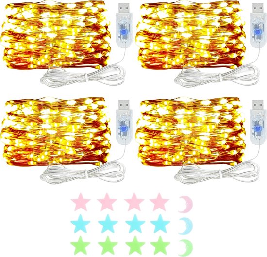 5 Meter USB LED Strip Verlichting 50 Lampjes Warm Wit - Waterdicht ...
