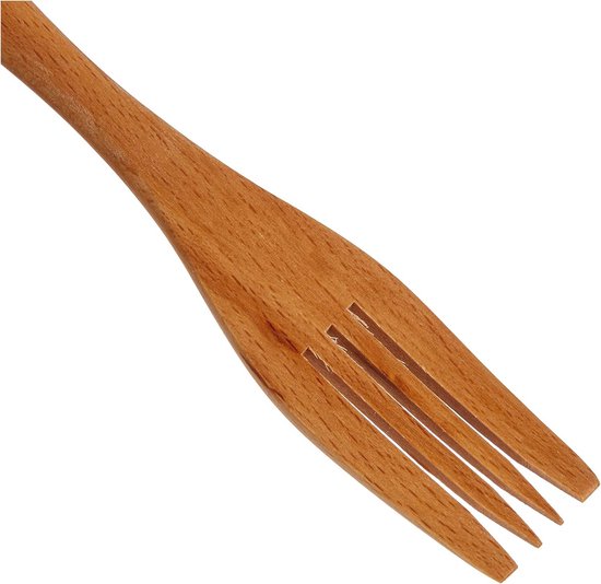 Houten Vork 22 cm - Keukenaccessoire voor Koken en Bakken | bol