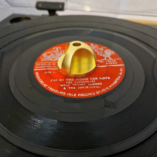 CleanGroove - Singel Adapter - Polished Brass - 45 RPM Adapter - Vinyl ...