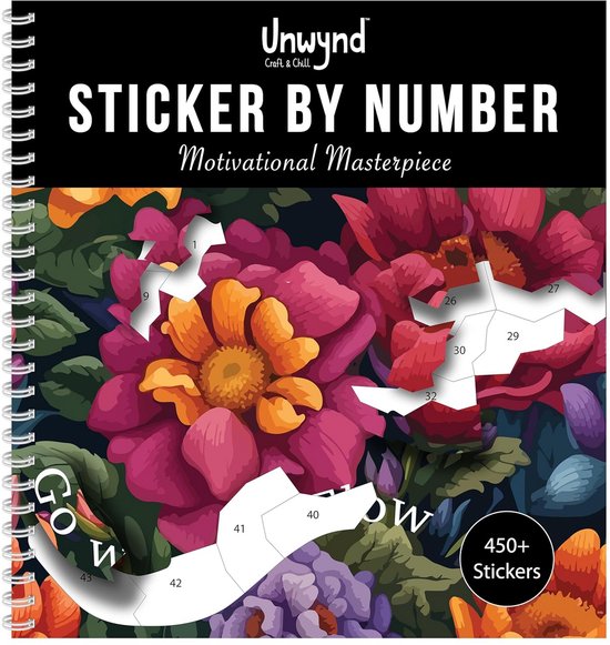 Sticker op Nummer Boek - Motiverende Afbeeldingen - Ontspannend ...