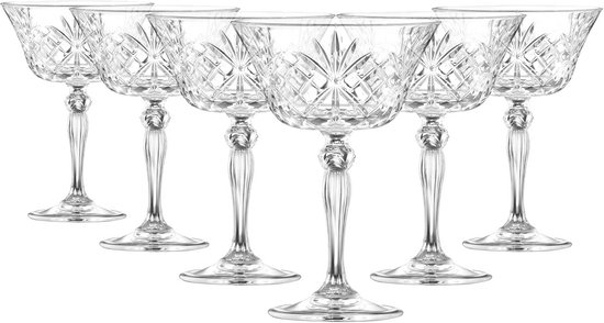 Luxe Champagneglazen Set de 6 - Service Elegant Sekt et Champagne | bol