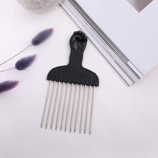 3x Metalen Afro Kam Set met Vuistgreep - Professionele Styling Tool ...