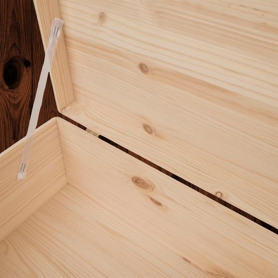 Houten Kist met Deksel en Handvatten 37x28x18 cm voor Decoratie en ...