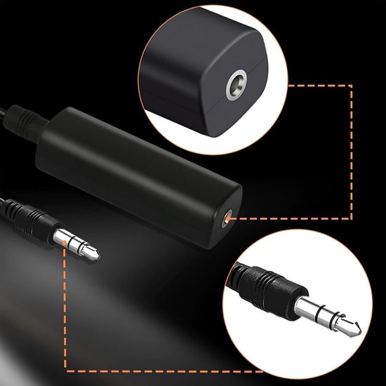 Ground Loop Isolator 3,5mm Jack Audio Filter voor Helder Geluid in Auto ...