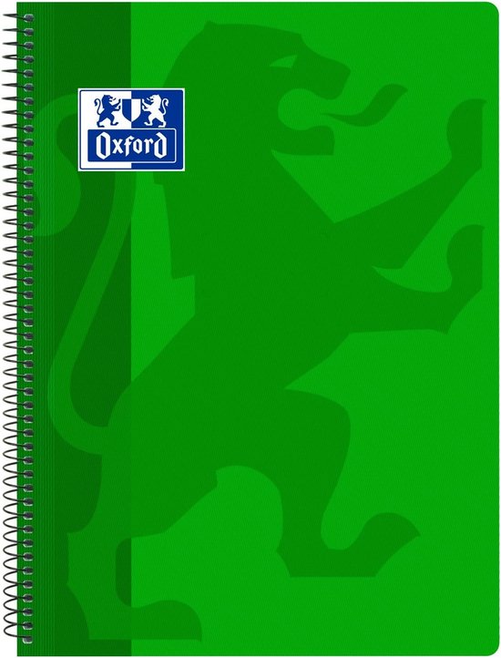 Spiraalnotitieboek met kunststof deksel, 4x4 gelinieerd, 80 vellen ...