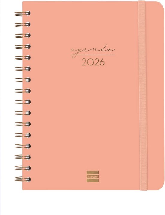 Jaarplanner 2026 Verticaal Weekoverzicht - Compact Formaat met Elastiek ...
