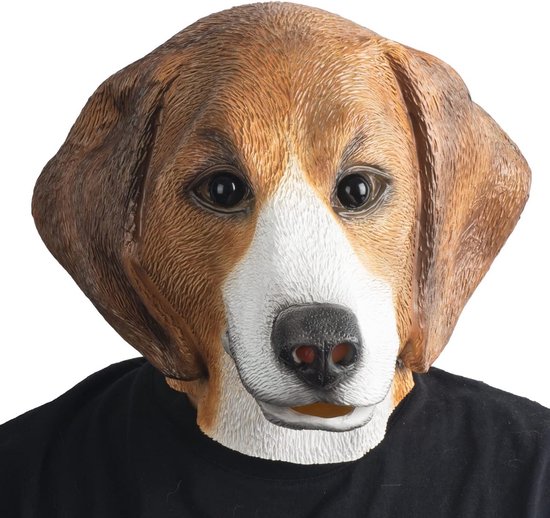 Realistisch Beagle Hond Masker voor Halloween en Carnaval | bol
