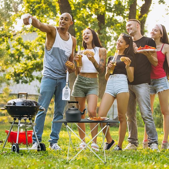 Opvouwbare kampeertafel van aluminium voor picknick, vissen en tuin | bol