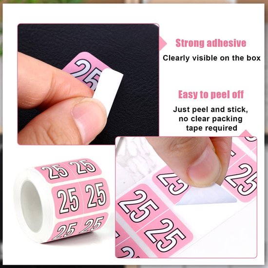 500 Stickers Set voor 2025 - Nieuwjaarsstickers - Jaarlabels ...