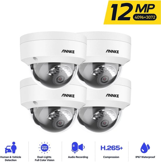 12MP Dome Camera – Beveiligingscamera – Toezichtcamera – Outdoor Camera ...