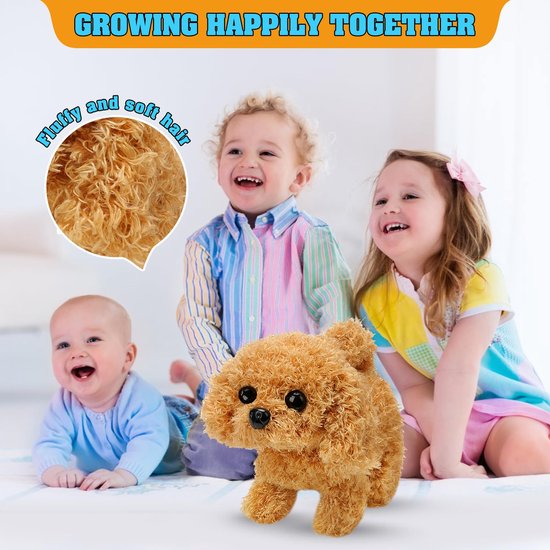 Kraftverdia Knuffel Pluche - Knuffel Hond - Interactieve Knuffel ...